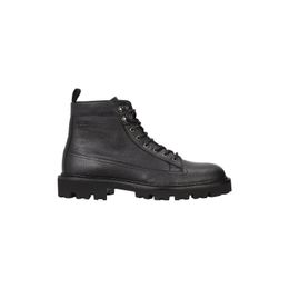 Stiefel BOSS "Stiefel Julyo Halb grhk", Herren, Gr. 45, schwarz, Obermaterial: 100% Rindsleder Leather cow. Futter: 60% Polyurethan PU. 40% Polyester PES. 100% EVA EVA., Schuhe Stiefel