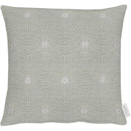 Dekokissen Apelt "4710" Gr. 1, grau (taupe, gemustert), B:40cm H:1cm L:40cm, Obermaterial: 65% Polyester, 30% Viskose, 5% Polyacryl, Dekokissen_Sitzkissen_Kissenh&uuml;llen, 4710 40X40