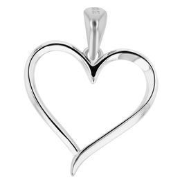 Adelia&acute;s Kettenanh&auml;nger ADELIA&acute;S "Damen Anh&auml;nger &ndash; Herz Herzanh&auml;nger aus 925 Silber", silber, Schmuckanh&auml;nger, Damen, Silber 925 (Sterlingsilber), Kettenanh&auml;nger, Eine sch&ouml;ne Geschenkidee f&uuml;r jeden Anlass