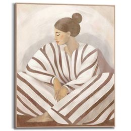 Poster Reinders "Zen Lady", braun (farbe bild(er): braun), B:40cm H:50cm T:1,6cm, Bilder, Poster, Schlafzimmer - Braun - MDF - Spiritualit&auml;t - 40x50 cm