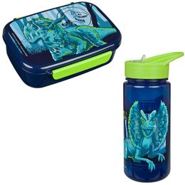 Lunchbox Scooli "mit Trinkflasche", Kinder, jurrasic word, Lebensmittelaufbewahrungsbeh&auml;lter Lunchbox