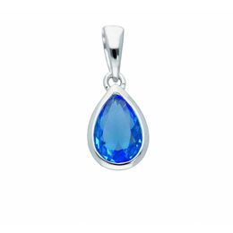 Adelia&acute;s Kettenanh&auml;nger ADELIA&acute;S "Anh&auml;nger 925 Silber mit Zirkonia &ndash; Silberanh&auml;nger", blau (silber), Schmuckanh&auml;nger, Damen, mit Zirkonia, Silber 925 (Sterlingsilber), Kettenanh&auml;nger, Silberanh&auml;nger