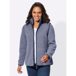 WITT Damen Fleecejacke mit abnehmbaren &Auml;rmeln, taubenblau, Gr&ouml;&szlig;e 38