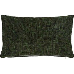 Dekokissen done. "Twist", gr&uuml;n (khaki, meliert), B:40cm H:1cm L:60cm, Polyester, Dekokissen_Sitzkissen_Kissenh&uuml;llen, Geflochtene Optik