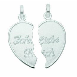 Adelia&acute;s Puzzleanh&auml;nger ADELIA&acute;S "Partneranh&auml;nger 925 Silber &ndash; Silberanh&auml;nger Partneranh&auml;nger", silber, Schmuckanh&auml;nger, Damen, Silber 925 (Sterlingsilber), Silberanh&auml;nger Partneranh&auml;nger
