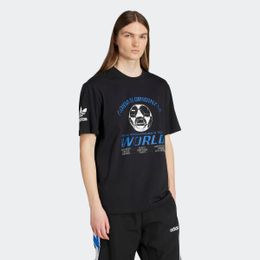 T-Shirt adidas originals "90S FOOTBALL GRAPHIC", Herren, Gr. XL, schwarz, Obermaterial: 100% Baumwolle, Rundhals, Shirts T-Shirt, mit Grafikprint, f&uuml;r sportliche Aktivit&auml;ten, aus Baumwolljersey