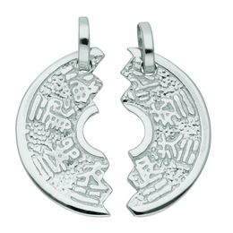 Adelia&acute;s Puzzleanh&auml;nger ADELIA&acute;S "Partneranh&auml;nger 925 Silber &ndash; Silberanh&auml;nger Partneranh&auml;nger", silber, Schmuckanh&auml;nger, Damen, Silber 925 (Sterlingsilber), Silberanh&auml;nger Partneranh&auml;nger