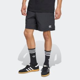 Shorts adidas originals "TREFOIL ESSENTIALS GEWEBT", Herren, Gr. L, N-Gr, schwarz-wei&szlig; (schwarz, wei&szlig;, normal, gr.), Obermaterial: 100% Polyamid, Hosen Shorts
