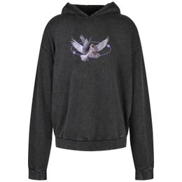 Sweatshirt "Upscale by Mister Tee Vive la Liberte Oversize Hoody", Herren, Gr. L, acid schwarz, 100% Baumwolle, UPSCALE BY MISTER TEE, unifarben, Sweatshirts Sweatshirt