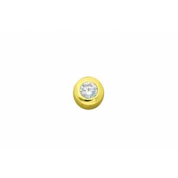 Adelia&acute;s Kettenanh&auml;nger ADELIA&acute;S "Anh&auml;nger 925 Silber vergoldet mit Zirkonia &ndash; Goldanh&auml;nger", gold, Schmuckanh&auml;nger, Damen, mit Zirkonia, Silber 925 (Sterlingsilber), Kettenanh&auml;nger, Goldanh&auml;nger