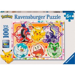 Puzzle Ravensburger "Pok&eacute;mon Karmesin und Purpur", bunt, Puzzles, KinderB:49cm H:36cm, Pappe, Motiv, 100 XXL-Teile; Made in Germany, B:49cm H:36cm