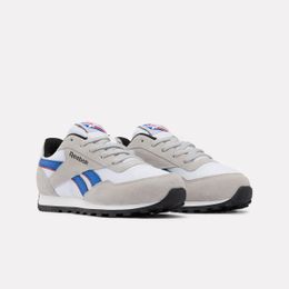 Sneaker Reebok CLASSIC "REEBOK GLIDE LOW", M&auml;dchen, Gr. 30, wei&szlig;, vectorblau, vectorrot, Leder, Synthetik, Textil, Schuhe Sneaker