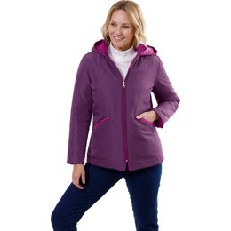 Damen Jacke mit Druck-Motiv traube, Gr&ouml;&szlig;e 46