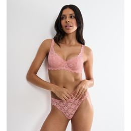 Balconette-BH Triumph "Amourette", Damen, Gr. 80, Cup D, cherry rose, Microtouch, Obermaterial: 51% Polyamid, 22% Elasthan, 16% Baumwolle, 11% Polyester, unifarben, BHs Balconette-BH, Stretch-Spitze, weich, feminin, breite Tr&auml;ger
