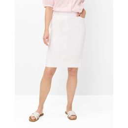 Raphaela by Brax Damen Jeans Style PAMINA SKIRT WHITE, denim wei&szlig;, Gr. 50K