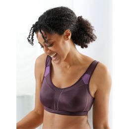 w&auml;schepur w&auml;schepur Damen Sport-BH ohne B&uuml;gel, aubergine-lila, Gr&ouml;&szlig;e 100B