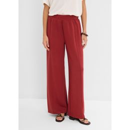 bonprix Weite Hose aus Scuba, rot, Gr.40/42 (M), Weite Hose aus Scuba mit bequemer Bundh&ouml;he und geradem Schnitt, aus Viskose