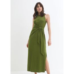 bonprix Maxikleid aus Baumwolle, gr&uuml;n, Gr.48/50 (XL), Bequemes Sommerkleid aus reiner Baumwolle, 100% Baumwolle