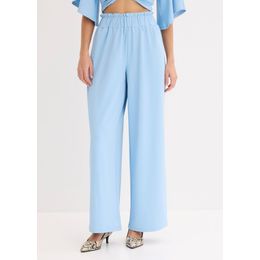 bonprix High-Waist Jersey-Hose, blau, Gr.44/46 (L), Stylische Shorts mit toller Passform