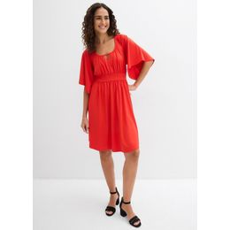 bonprix Minikleid mit Volant, rot, Gr.48/50 (XL), Stylisches Kleid mit toller Passform