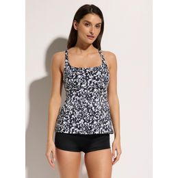 bonprix Tankini (2-tlg.Set), schwarz, Gr.44, Tankini mit breiten Tr&auml;gern
