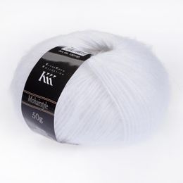 Mohairstyle von KKK, Wei&szlig;, aus Polyacryl