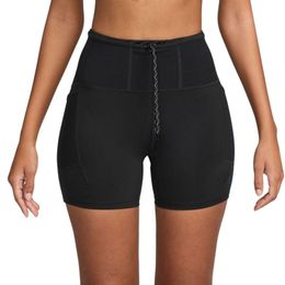 Nike Dri-Fit High-Waisted 4" Tight Running Shorts Bekleidung Damen schwarz