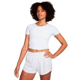 Nike One Fitted Dri-Fit Crop Top Bekleidung Damen wei&szlig;