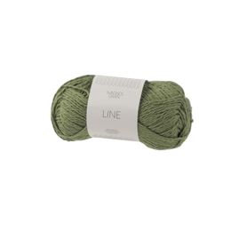 Line von Sandnes Garn, Olivgr&uuml;n, aus Baumwolle