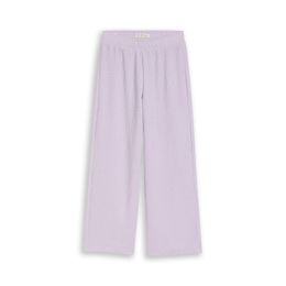 Tom Tailor M&auml;dchen Wide Leg Hose mit Struktur, lila, Uni, Gr. 116