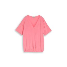 Tom Tailor Damen Bluse aus Viskose, rosa, Uni, Gr. 36