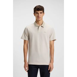Poloshirt BOSS Orange "PeoxfordNew", Herren, Gr. L, beige (light beige271), Jersey, Obermaterial: 100% Baumwolle, unifarben, relaxed fit, hoch geschlossener Ausschnitt, eingesetzt eingefasste Kante, Shirts, mit Polokragen