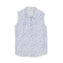 Tom Tailor Damen Blusentop mit Muster, wei&szlig;, Gemustert, Gr. 36