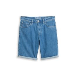 Tom Tailor Herren TTMORRIS RELAXED Jeans Shorts, blau, Uni, Gr. 30