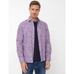 Langarmhemd Brax "Style HAROLD", Herren, Gr. L, Normalgr&ouml;&szlig;en, pink, Web, 97% Baumwolle, 3% Elasthan, Hemden