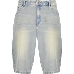 Shorts Karl Kani "Karl Kani Herren Karl Kani OG Denim Baggy Jorts", Herren, Gr. 38, Normalgr&ouml;&szlig;en, bleached blau, 100% Baumwolle, normal, Hosen Shorts