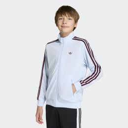 Trainingsjacke adidas originals "FIREBIRD LOCKERES TRACK", M&auml;dchen, Gr. 176, crystal sky, maroon, Obermaterial: 100% Polyester, Jacken Trainingsjacke