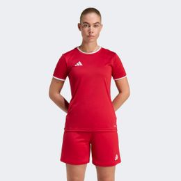 Fu&szlig;balltrikot adidas Performance "ENTRADA26 TRIKOT", Damen, Gr. L, team power rot 2, wei&szlig;, Obermaterial: 100% Polyester, Rundhals, Trikots Fu&szlig;balltrikot