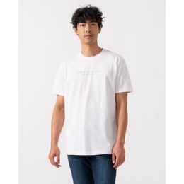 Armani Exchange U0002 mit Tonal Milano/New York Logo T-Shirt in Wei&szlig;