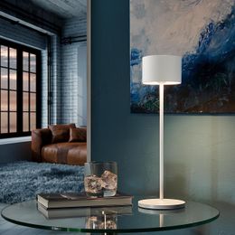 Design Akku-Leuchte, Tischleuchte - Wei&szlig;