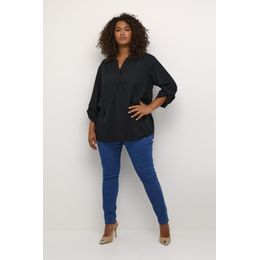 Kaffe Langarm-Bluse Regular fit Black
