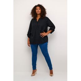 Kaffe Langarm-Bluse Regular fit Black