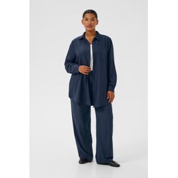 Kaffe Langarm-Bluse KCellie Loose fit dark blue