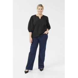 Kaffe Langarm-Bluse Regular fit Black