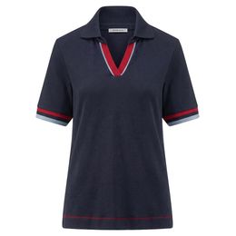 Peter Hahn - Polo-Shirt, blau, Gr. 40 / M - Baumwolle