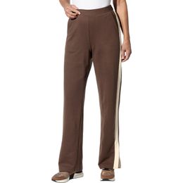Damen Sweathose schoko-beige, Gr&ouml;&szlig;e 40