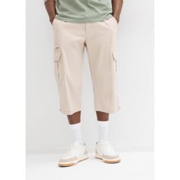 bonprix Cargo-Long-Bermuda aus reiner Baumwolle in Regular Fit, grau, Gr.48, Moderne Cargobermuda in 3/4-L&auml;nge mit vielen praktischen Taschen, aus 100% Baumwolle