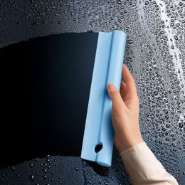 tidy Squeegee, Silikon-Duschabzieher inklusive Aufh&auml;ngung, 26 x 6 x 2,1 cm, blau