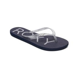 Sandale Roxy "Viva Sparkle", Damen, Gr. 6(36), blau (navy), Obermaterial:Obermaterial: 98% Synthetikmaterial, 2% Metall / Futter: 100% Synthetikmaterial / Au&szlig;ensohle: 100% Moosgummi;, Schuhe Sandale