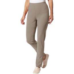 Damen Schlupfhose in schmaler Schnittf&uuml;hrung sesam, Gr&ouml;&szlig;e 38